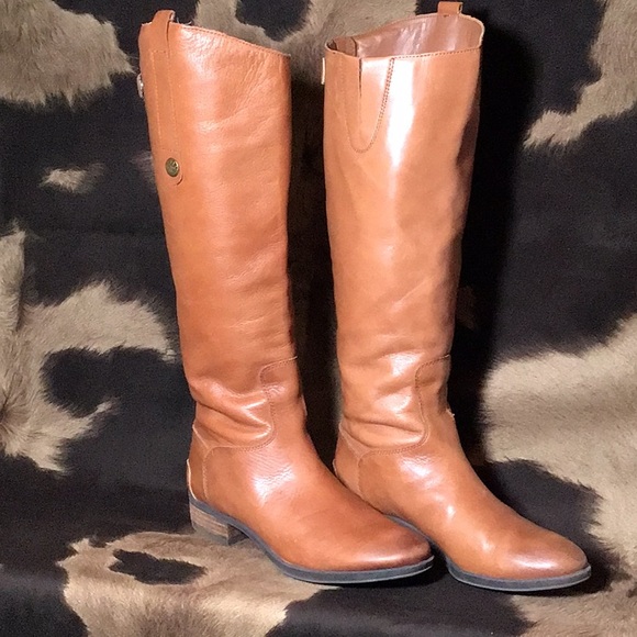 Sam Edelman | Shoes | Sam Edelman Penny Whiskey Brown Leather Riding ...